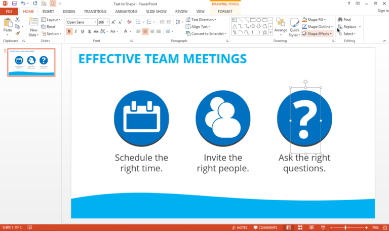 How to Convert Text to Shapes in PowerPoint